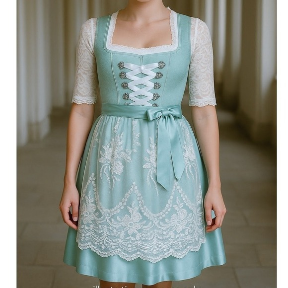 Dirndls | New S Oktoberfest Dirndl Traditional German Lace Bavarian ...